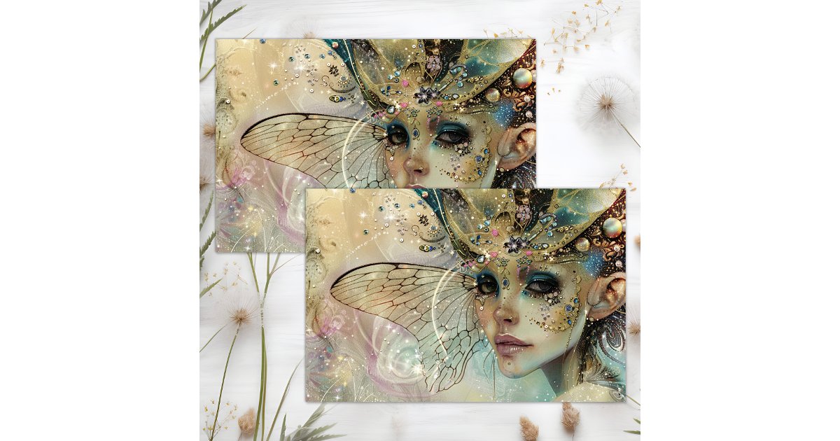 FANTASY FAIRY DECOUPAGE TISSUE PAPER | Zazzle