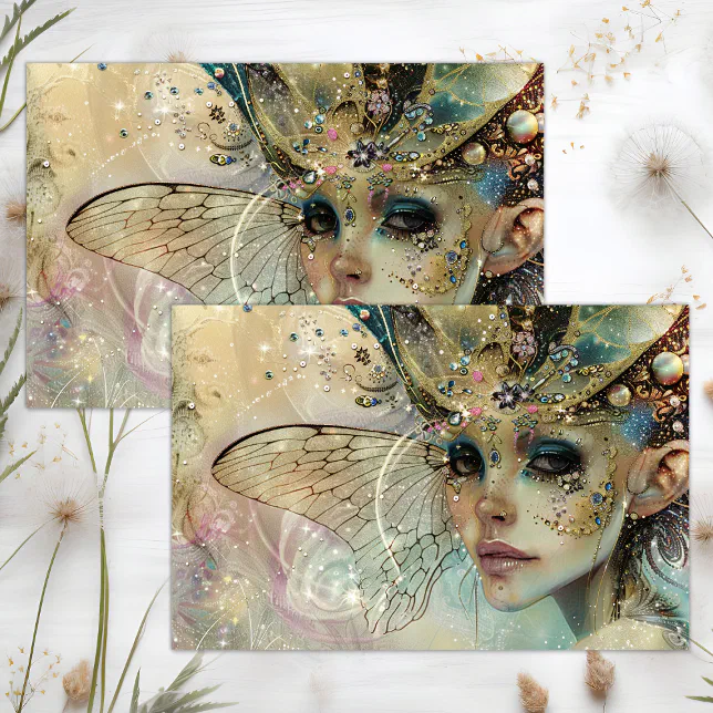 FANTASY FAIRY DECOUPAGE TISSUE PAPER | Zazzle