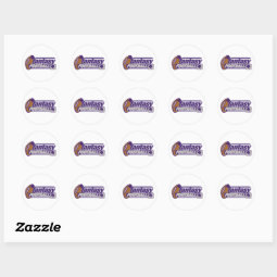 Fantasy Football Classic Round Sticker | Zazzle
