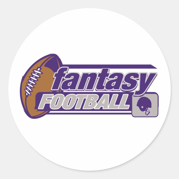 Fantasy Football Classic Round Sticker | Zazzle.com