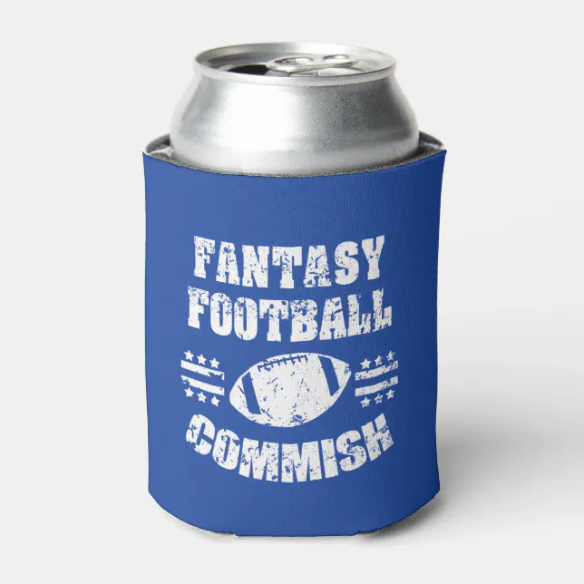 Fantasy Football Commish funny can cooler | Zazzle