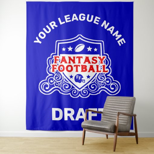 Fantasy Football Draft Emblem Tapestry | Zazzle