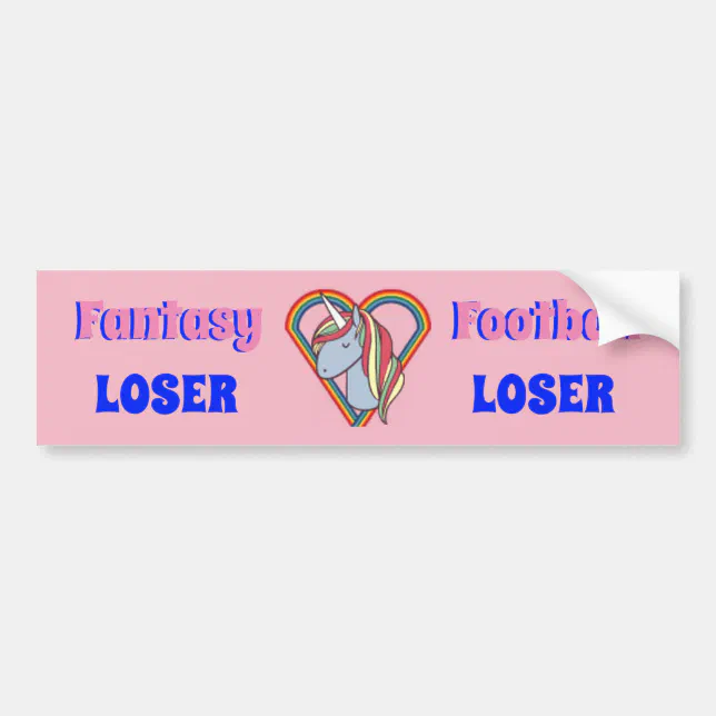 Fantasy Football Loser Bumper Sticker | Zazzle