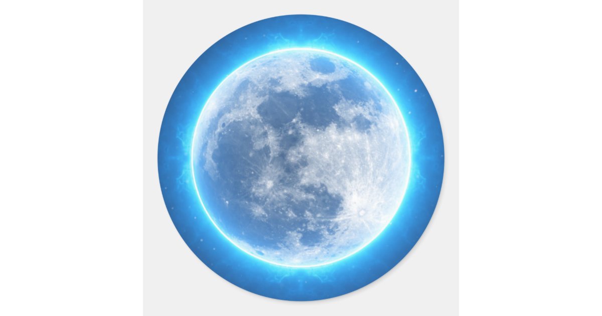 fantasy full moon stickers | Zazzle