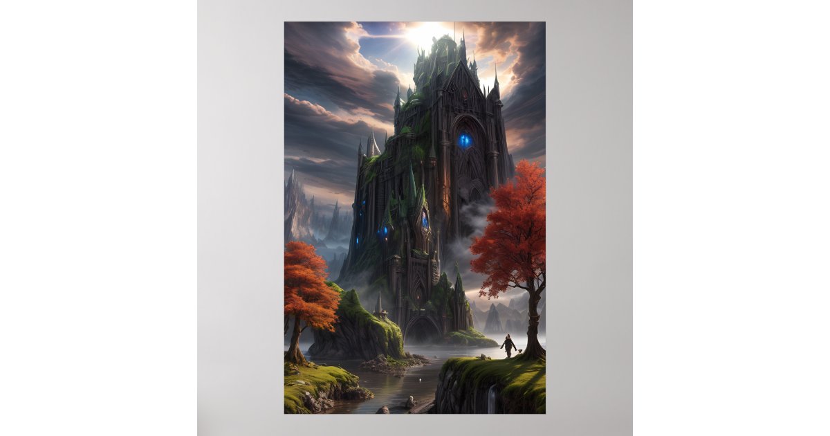 Fantasy Landscape Poster | Zazzle