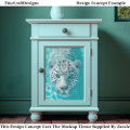 Fantasy Leopard In Aqua Water DV8R Decoupage Tissue Paper | Zazzle