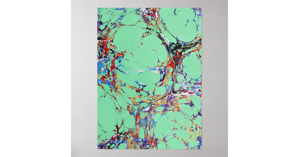 Fantasy Marbled Poster | Zazzle