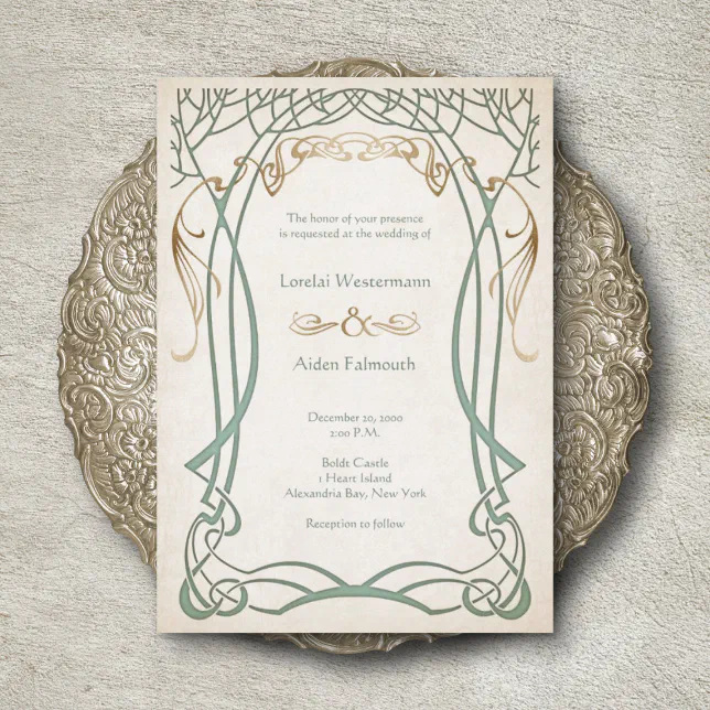 Fantasy Medieval Celtic Wedding Invitation | Zazzle