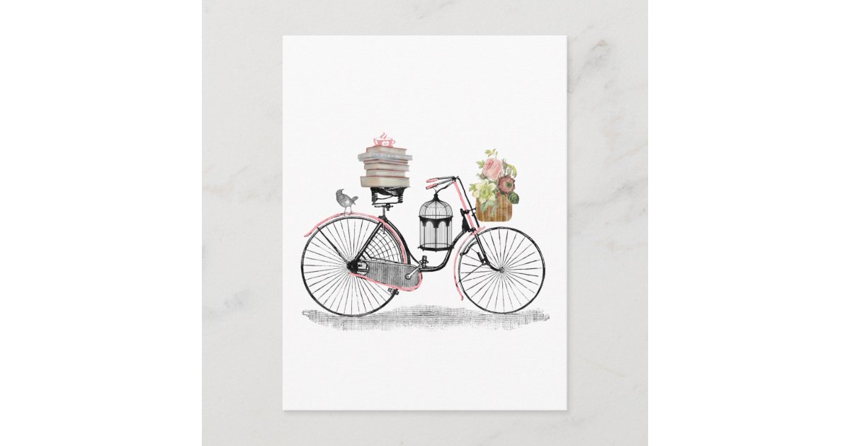 Fantasy push bike postcard | Zazzle