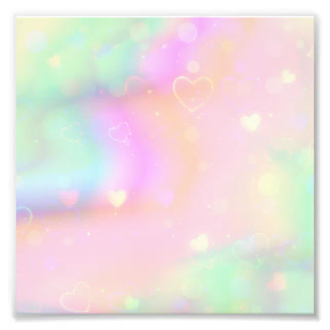 Fantasy rainbow background. Vector illustration of Photo Print | Zazzle
