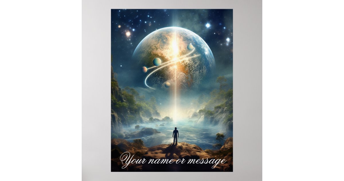 Fantasy Realms of Magic Scenery designs Poster | Zazzle