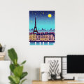 Fantasy Skyline of Paris Under the Stars Poster | Zazzle