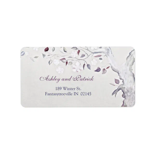 Fantasy Tree Address Label | Zazzle