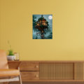 Fantasy Tree House Digital Artwork Poster | Zazzle