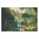 Fantasy Tropical Paradise Landscape with Waterfall Tissue Paper | Zazzle