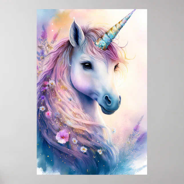 Fantasy Unicorn Poster | Zazzle