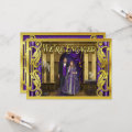 Fantasy Wedding Faux Gold Foil Medieval Engagement Invitation | Zazzle