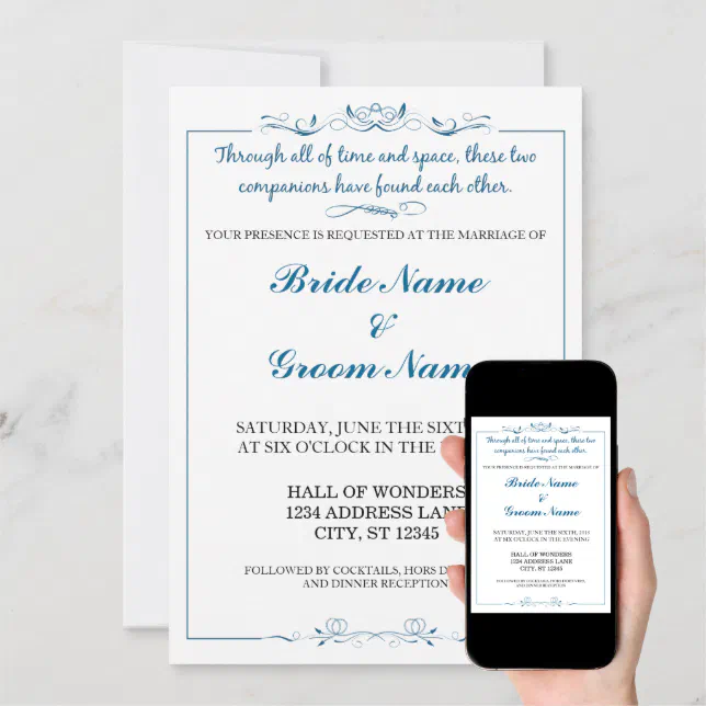 Fantasy Wedding Invitation | Zazzle
