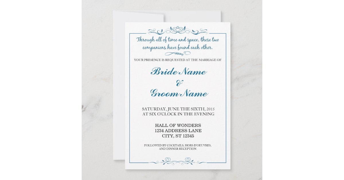 Fantasy Wedding Invitation | Zazzle