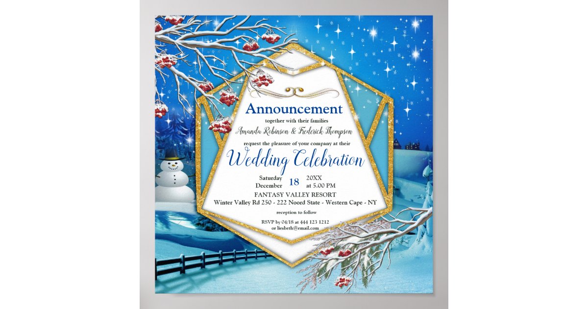 Fantasy Wedding Poster | Zazzle