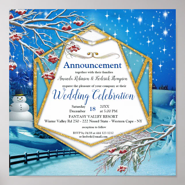 Fantasy Wedding Poster | Zazzle