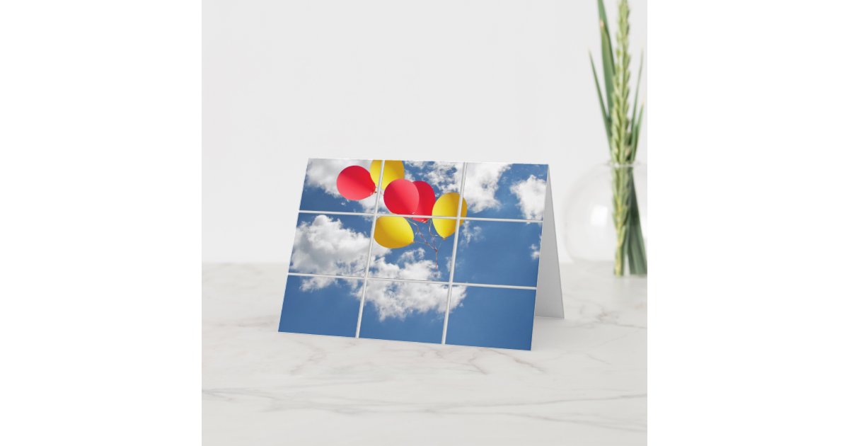 Farewell Balloons Card | Zazzle