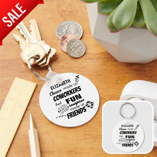 Farewell Coworker Boss - we are Friends Custom Keychain | Zazzle
