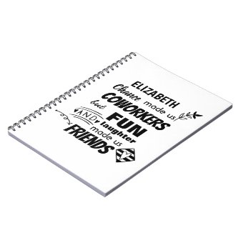 Farewell Coworker Boss - we are Friends Custom Notebook | Zazzle