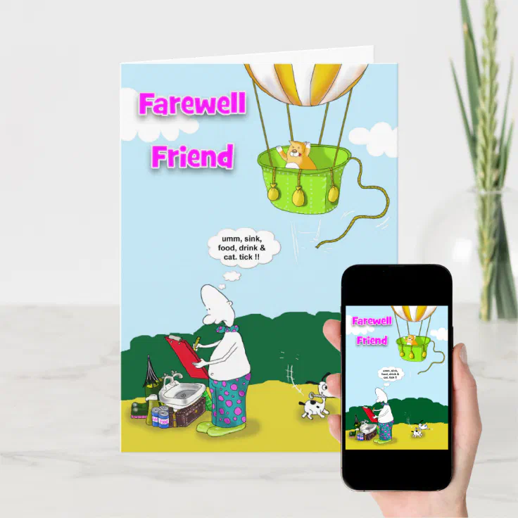 farewell friend card | Zazzle