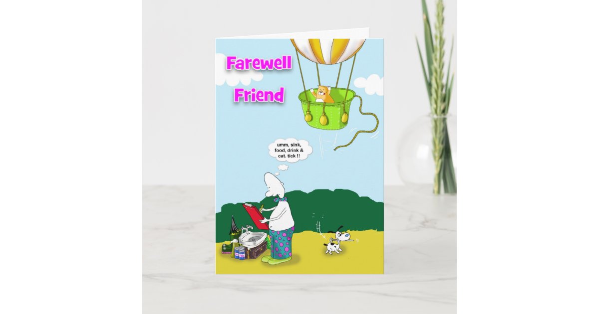 farewell friend card | Zazzle