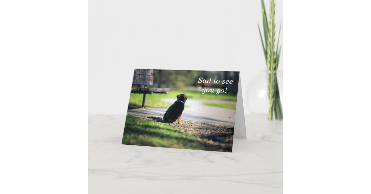 Farewell German Shepherd card | Zazzle