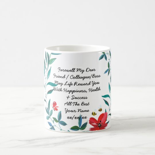 Farewell Gift Colleague Friend Boss Personalized 2 Coffee Mug | Zazzle.com
