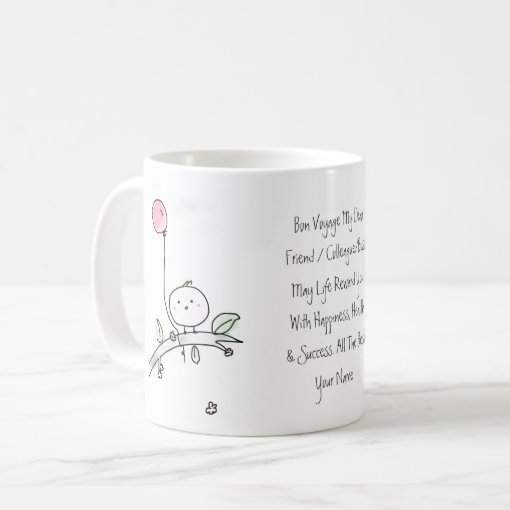 Farewell Gift Personalized Cute For Female Coffee Mug | Zazzle