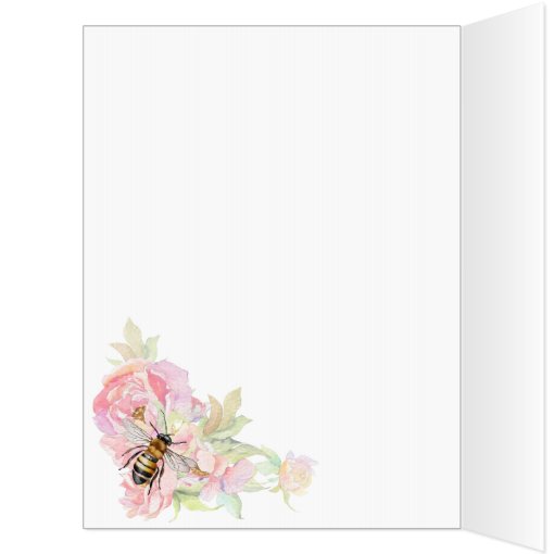 Farewell Goodbye Leaving Floral Bee BIG Card | Zazzle