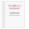 Farewell Goodbye Leaving Floral Bee BIG Card | Zazzle