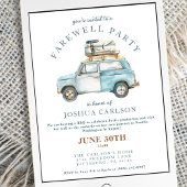 Farewell Grad Watercolor Going Away Party Invitation | Zazzle