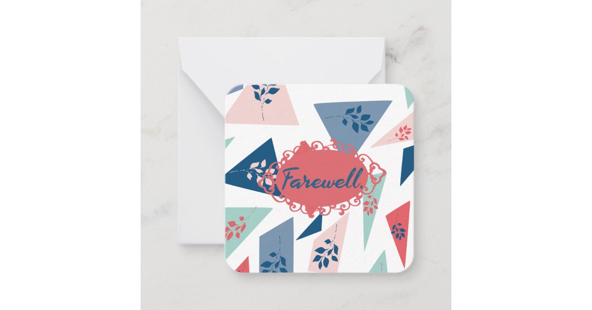 Farewell Note Card | Zazzle