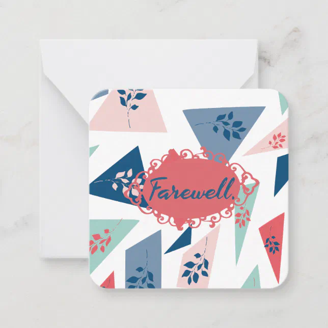 Farewell Note Card | Zazzle