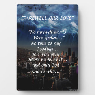 Farewell Photo Plaques | Zazzle