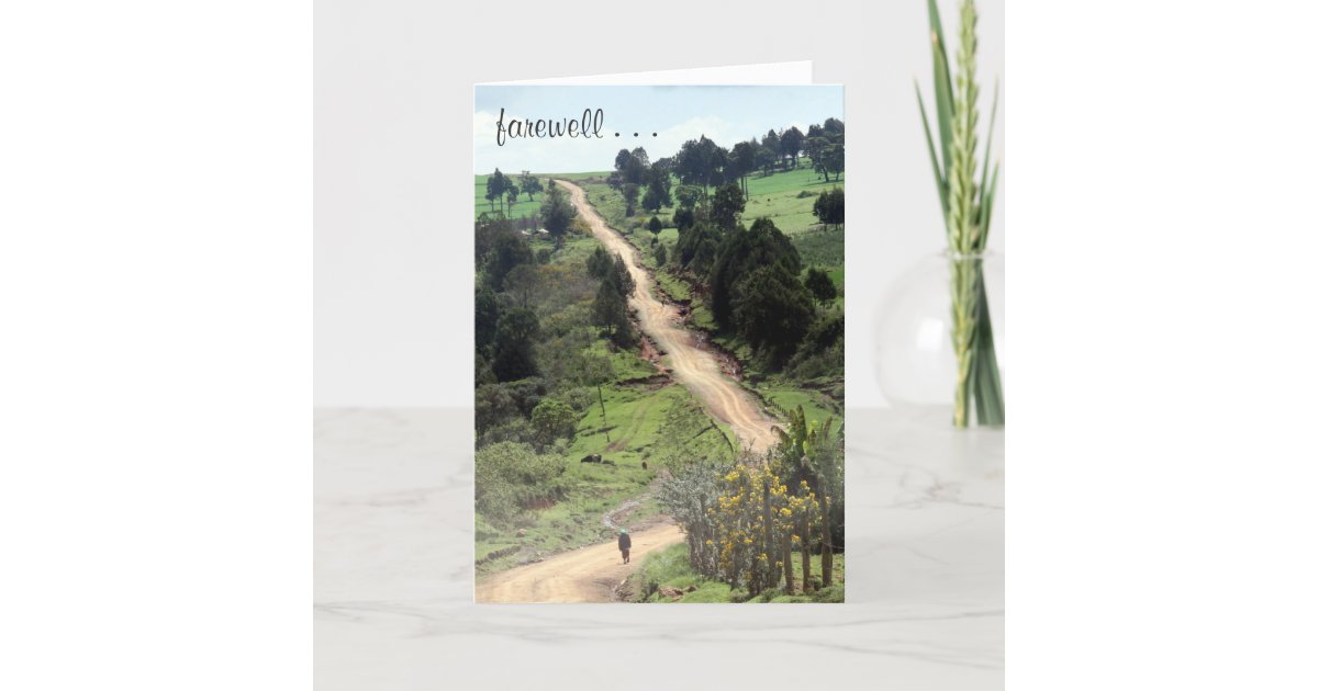 farewell path card | Zazzle