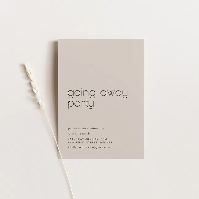 Farewell Retirement, Moving, Relocation Party Invitation | Zazzle