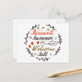 farewell summer welcome fall holiday postcard | Zazzle
