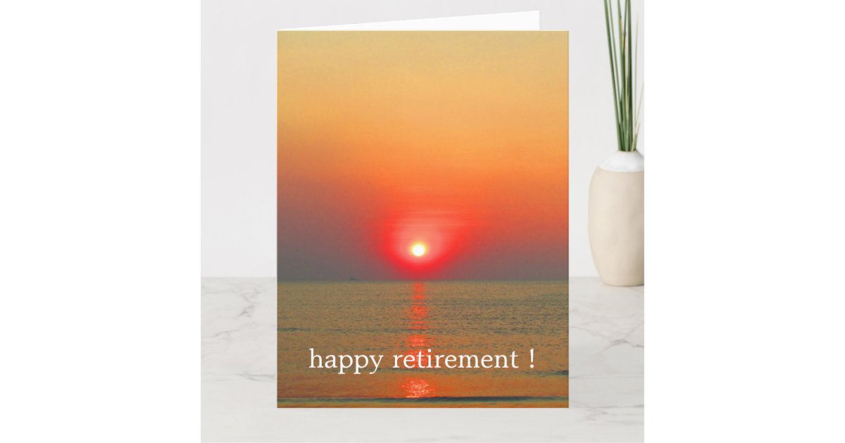 farewell sunset big card | Zazzle