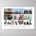 Farewell to Coworker Boss Retirement Photo Collage Poster | Zazzle
