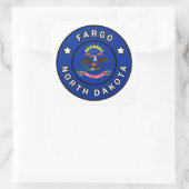Fargo North Dakota Square Sticker | Zazzle