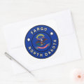 Fargo North Dakota Square Sticker | Zazzle