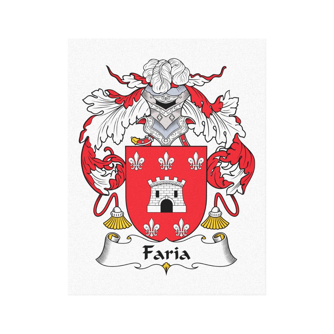 Faria Family Crest Canvas Print | Zazzle