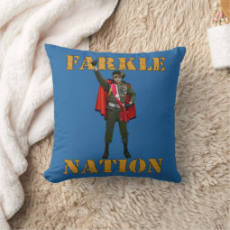 Farkle Nation Throw Pillow | Zazzle