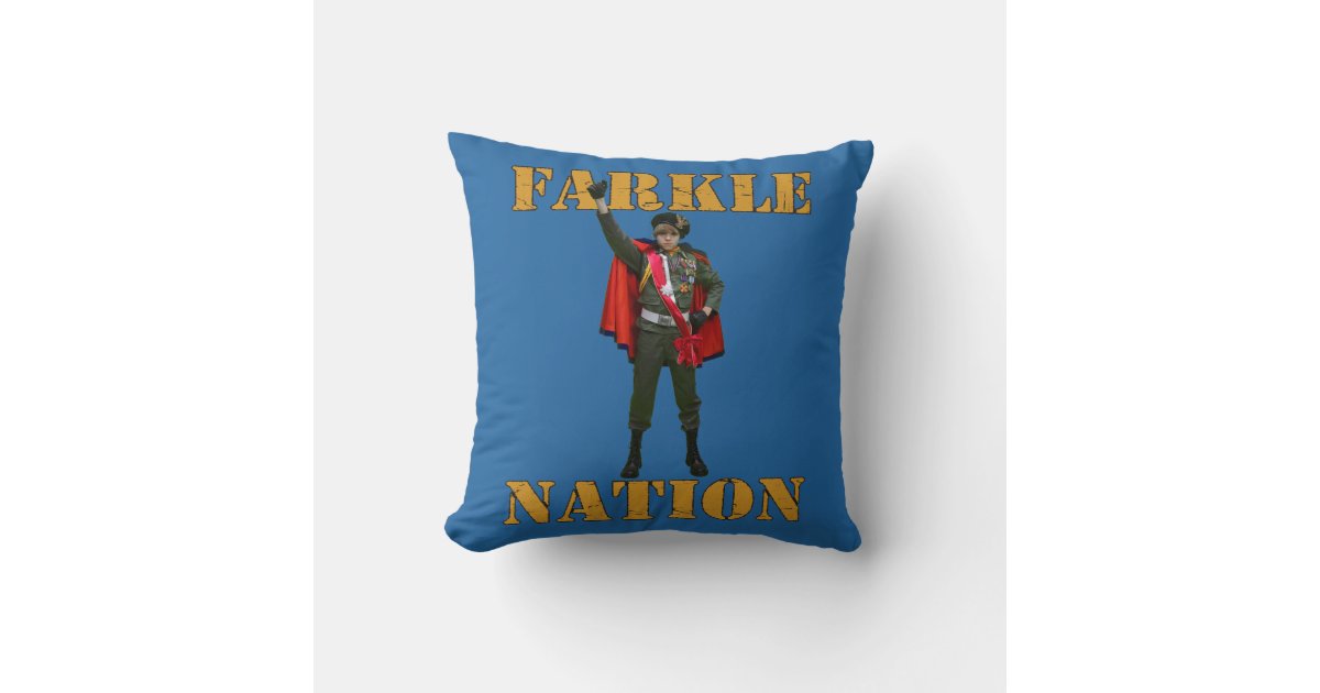 Farkle Nation Throw Pillow | Zazzle