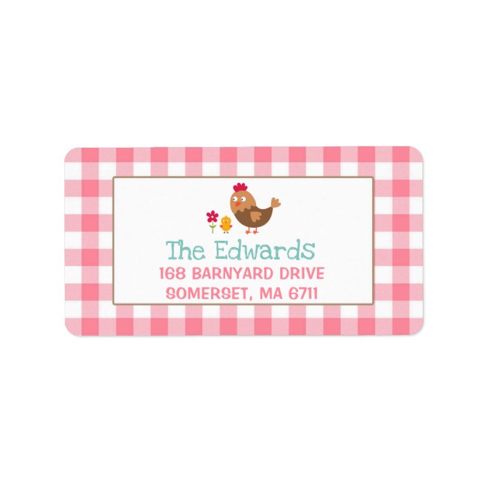 Farm Address Labels Farm Yard Birthday Party | Zazzle.com